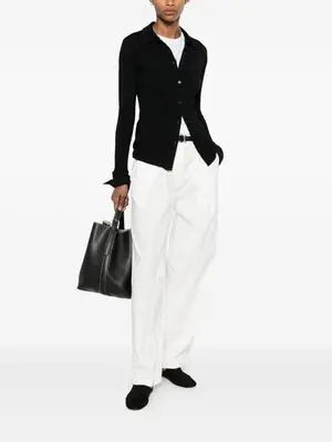 TOTEME Cotton Trousers - Multicolor
