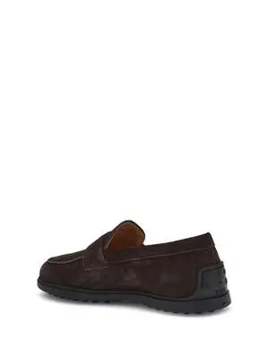 TOD'S Suede Loafers - Brown