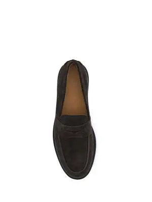 TOD'S Suede Loafers - Brown