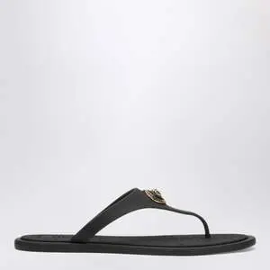 Versace Alia Rubber Sandals - Black