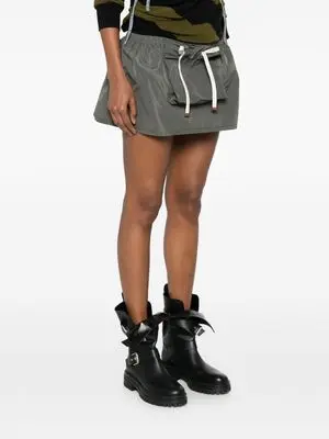 Miu Miu Logo Mini Skirt