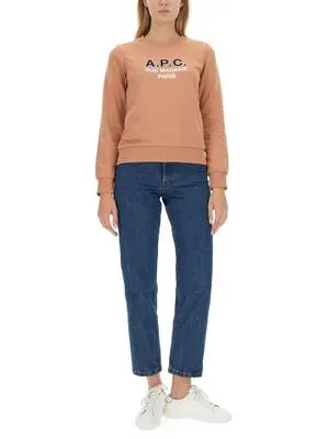 A.p.c. Logo Sweatshirt - Pink