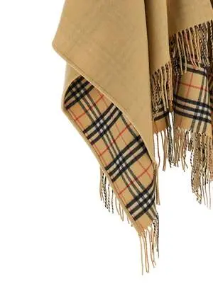 Burberry Check Wool Reversible Cape