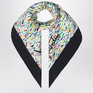 Valentino Garavani Silk Scarf With Print - Multicolor