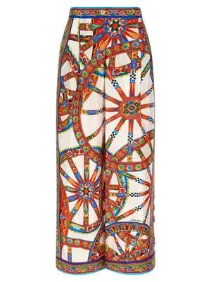 Dolce & Gabbana Vanity Silk Pants - Multicolor
