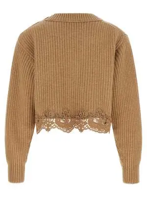 Chloé Cropped Lace Sweater