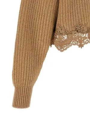 Chloé Cropped Lace Sweater