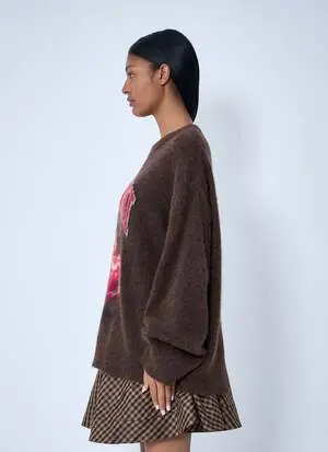 GANNI Brushed Knit Sweater