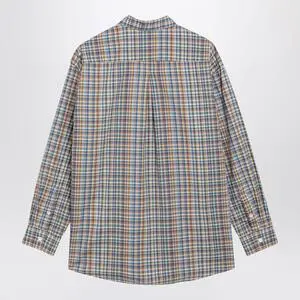TOTEME Oversized Checked Organic Cotton Shirt - Blue