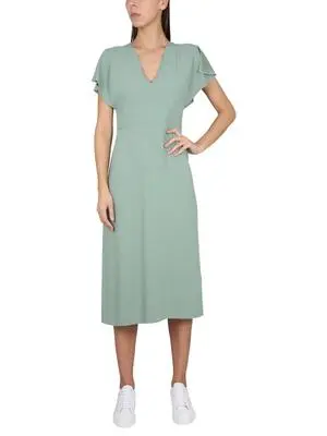 BOSS V-neck Midi Dress
