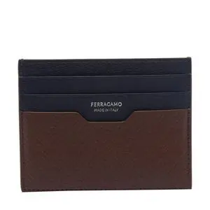 FERRAGAMO Monogram Card Case - Brown
