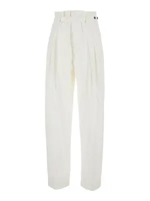 Bottega Veneta Cotton Tapered Leg Pants - Multicolor