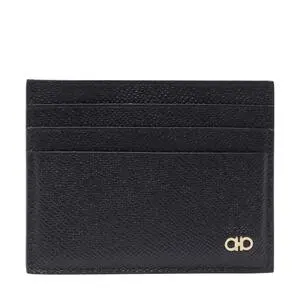 FERRAGAMO Gancini Cards Holder - Black