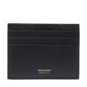FERRAGAMO Gancini Cards Holder - Black