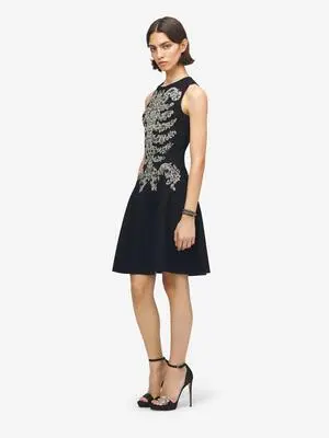 Alexander McQueen Jacq Vlm Mini Dress