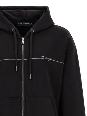 Dolce & Gabbana Logo Embroidery Hoodie