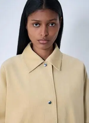 TOTEME Corduroy Shirt Jacket - Cream