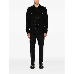 Rick Owens Solid Shirt Jacket - Black