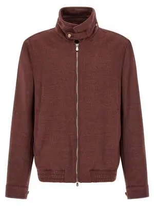 Brunello Cucinelli Virgin Wool Bomber Jacket - Multicolor