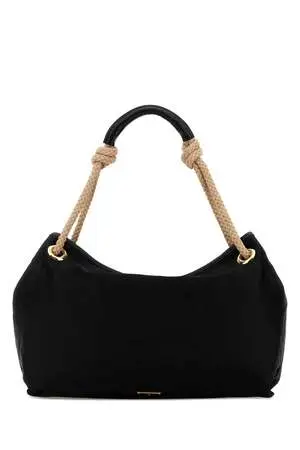 Prada Fabric Shopping Bag - Black