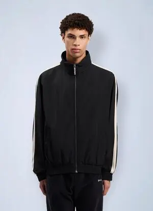 Palm Angels Classic Logo Windbreaker Jacket - Black