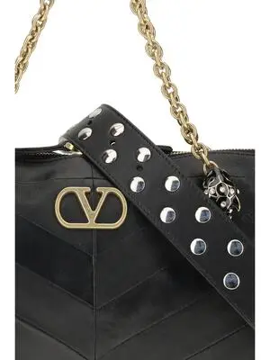 Valentino Garavani Panthea Chevron Medium Shoulder Bag