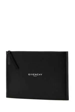 Givenchy Leather Large Antigona Stamped Clutch