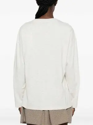 Kenzo Signature Logo Long Sleeve T-shirt - Gray