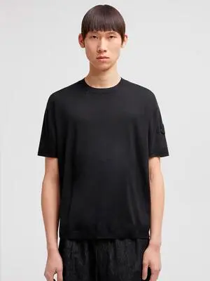Moncler Silk & Cotton Knit T-shirt