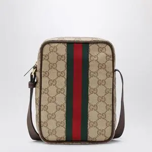 Gucci Mini Gg Bag With Web Stripe - Cream