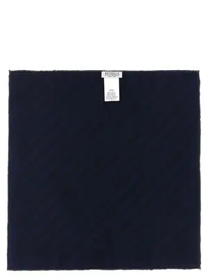 Brunello Cucinelli Silk Regimental Pocket Clutch - Blue