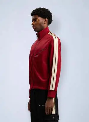 Palm Angels Curved Logo Zip-up Track Jacket