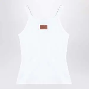 Fendi Top With Logo Patch - White