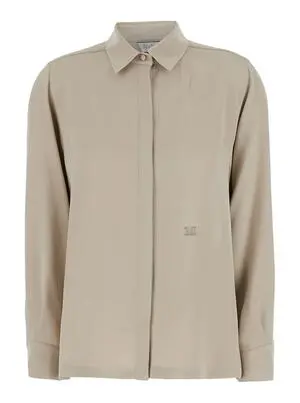 Max Mara Geranio Silk Shirt - Cream