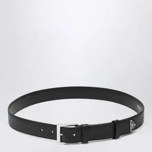 Prada Saffiano Leather Belt - Black
