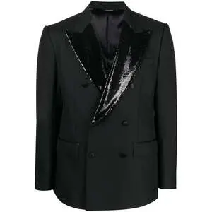 Dolce & Gabbana Sequin Blazer - Black