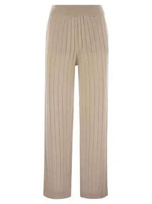 Brunello Cucinelli Cashmere Knit Trousers
