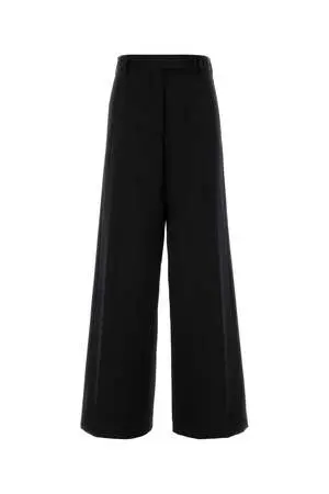 Dries Van Noten Wool Blend Penn Wide-leg Pant - Black