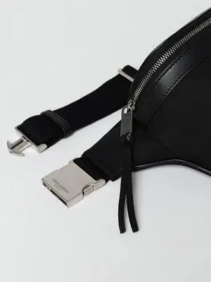 Saint Laurent Canvas And Leather Belt Bag