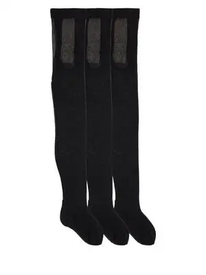 Dolce & Gabbana Tripack Tights - Black