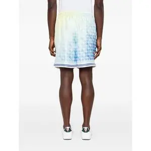 Casablanca Silk Track Shorts - Blue