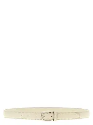 TOTEME Leather Belt - White