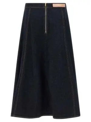 Alberta Ferretti Denim Skirt