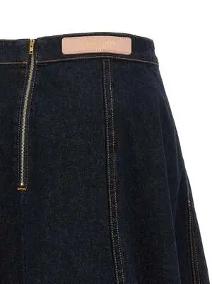 Alberta Ferretti Denim Skirt