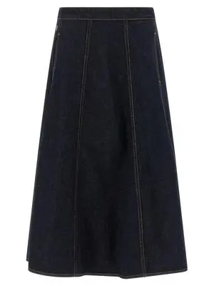 Alberta Ferretti Denim Skirt - Blue