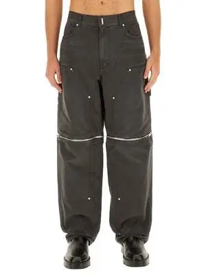 Givenchy Jeans With Zip - Black