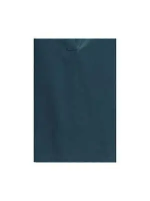 TOM FORD Deep V-neck Silk Shirt - Blue