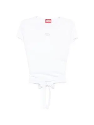 DIESEL® Cotton Tie-fastening T-shirt - Multicolor