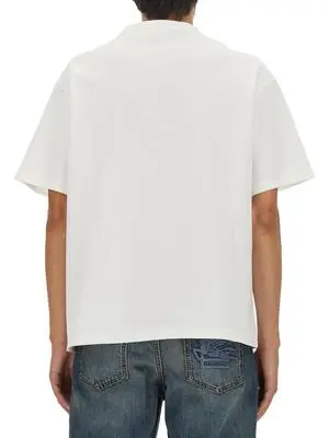 Etro T-shirt With Pegasus Embroidery - White