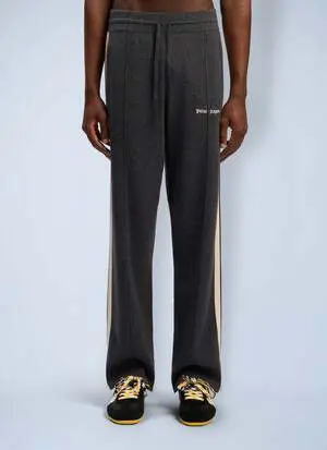 Palm Angels Classic Logo Knit Track Pants - Gray